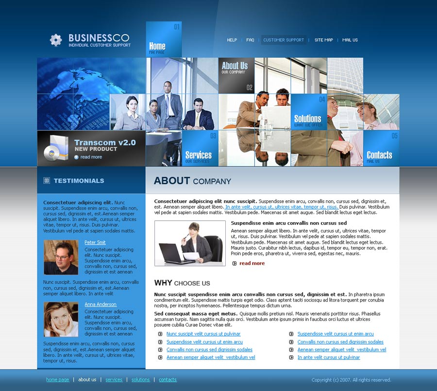 Business co website template ID: 300110052